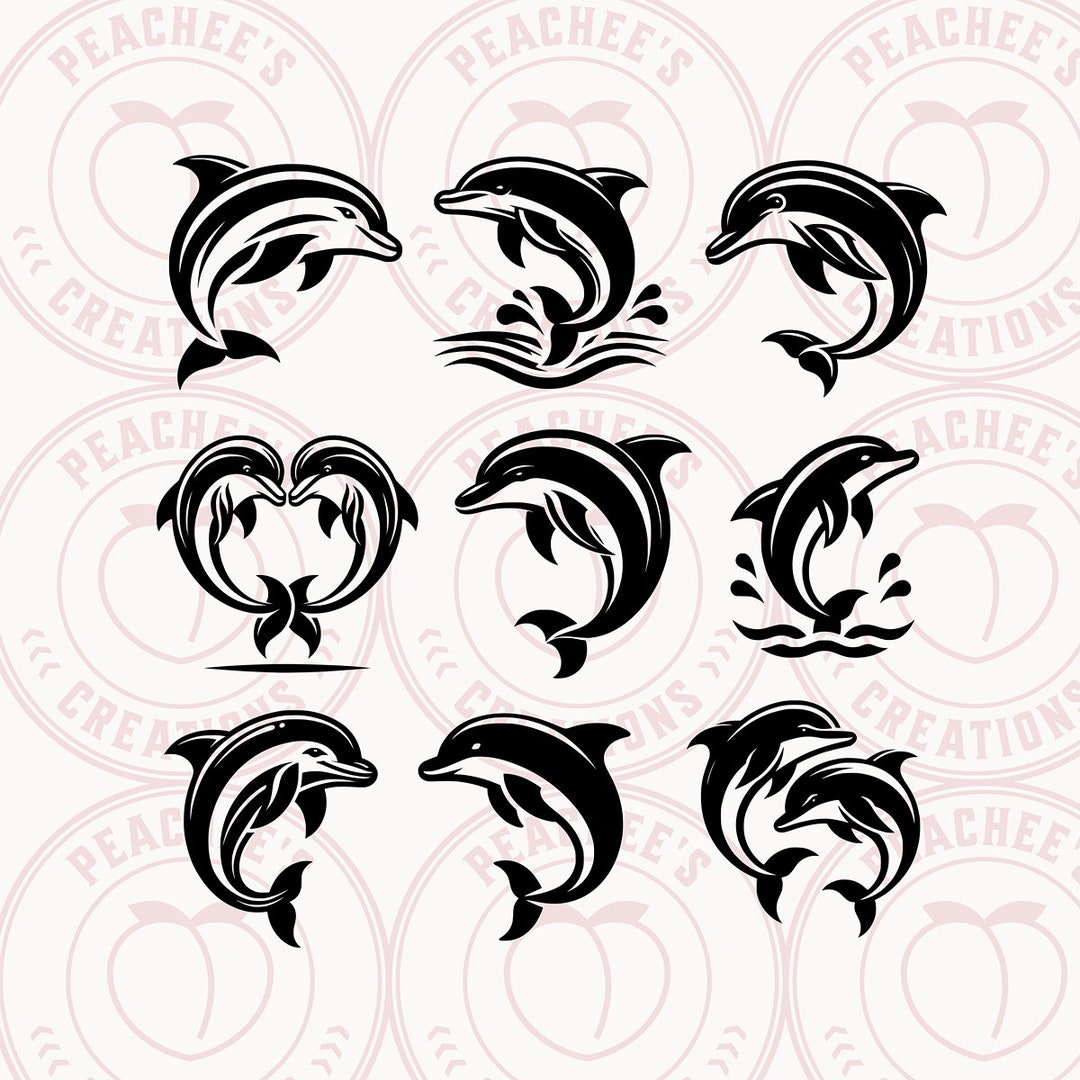 Dolphin SVG, Dolphins Svg, Dolphins Bundle SVG, Dolphin Clipart ...