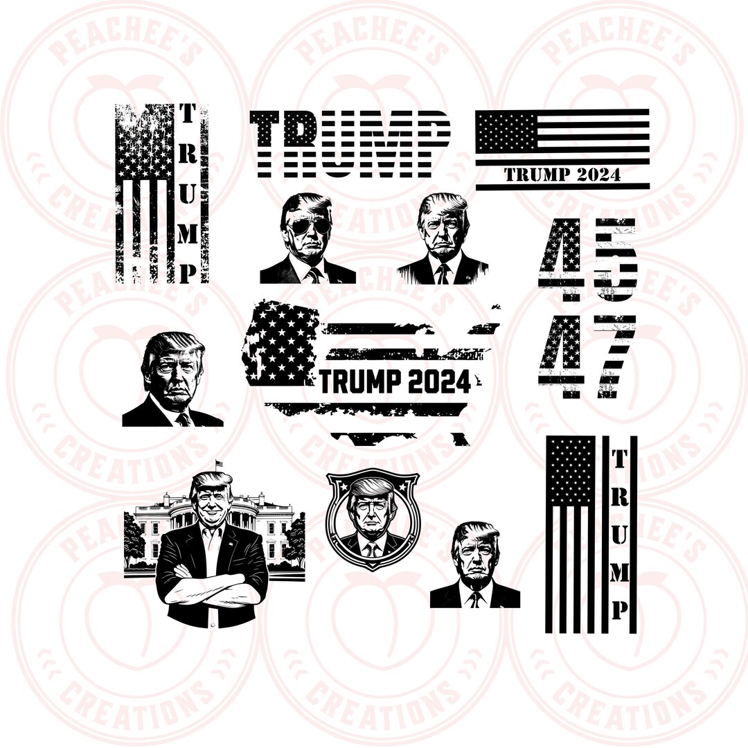 Trump 2024 SVG, Donald Trump Svg Bundle, 2024 Election, Trump Face ...