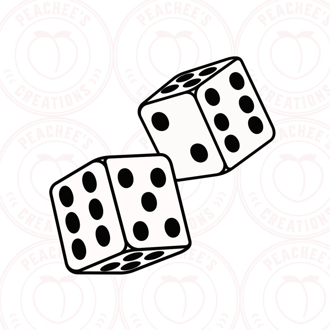 Gambling SVG, Dice SVG, Gamble Svg, Two Dice Svg, Casino Svg - Etsy