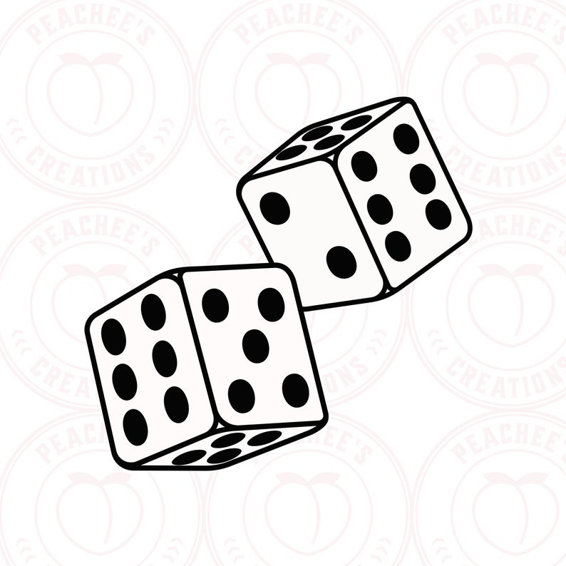 Gambling SVG, Dice SVG, Gamble Svg, Two Dice Svg, Casino Svg - Etsy