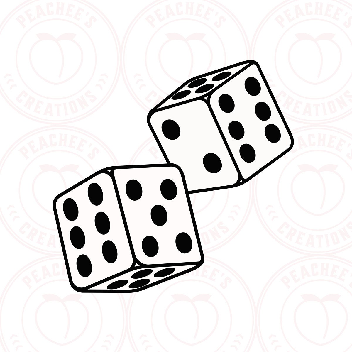 Gambling SVG, Dice SVG, Gamble Svg, Two Dice Svg, Casino Svg - Etsy