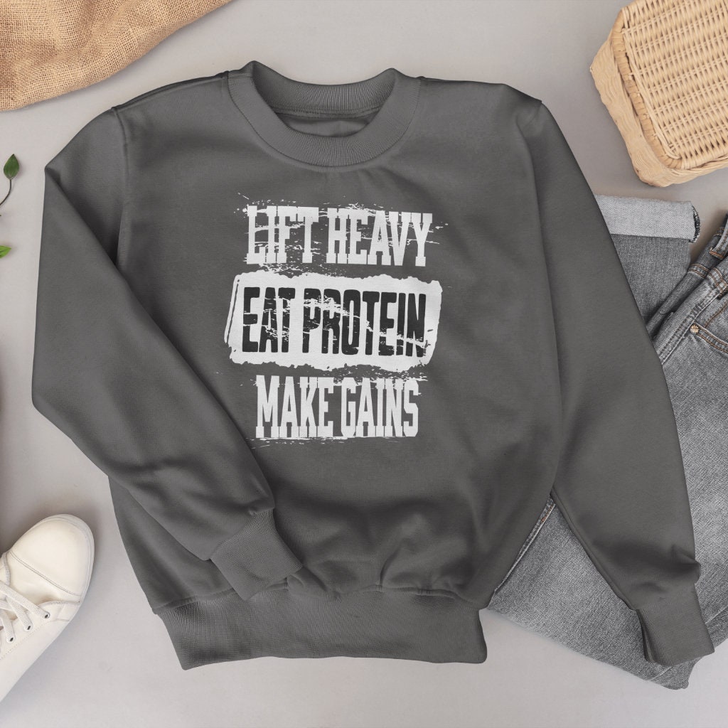 Lift Heavy Eat Protein Make Gains Workout PNG, JPG, SVG Digital Design ...