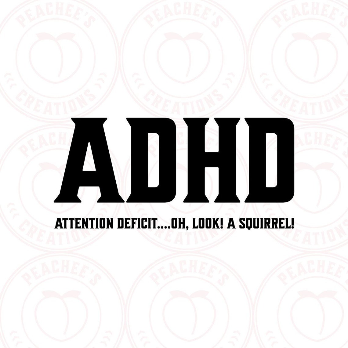 ADHD PNG, ADHD Svg, Attention Deficit Png, Funny Adhd, Adhd Clipart - Etsy