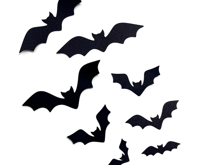45 Halloween Bats | Spooky Season Decor | Bats Wall Decor | Fun ...