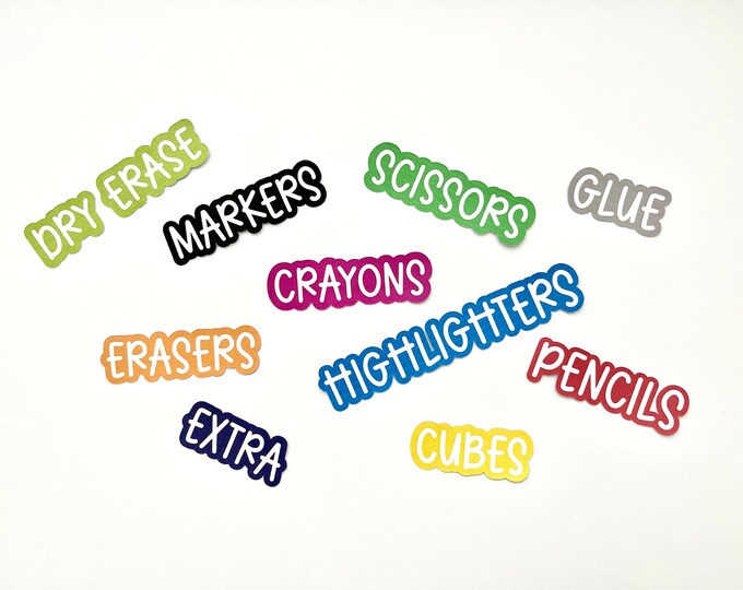 Classroom Labels Classroom Storage Labels Cubby Decals Office Labels ...