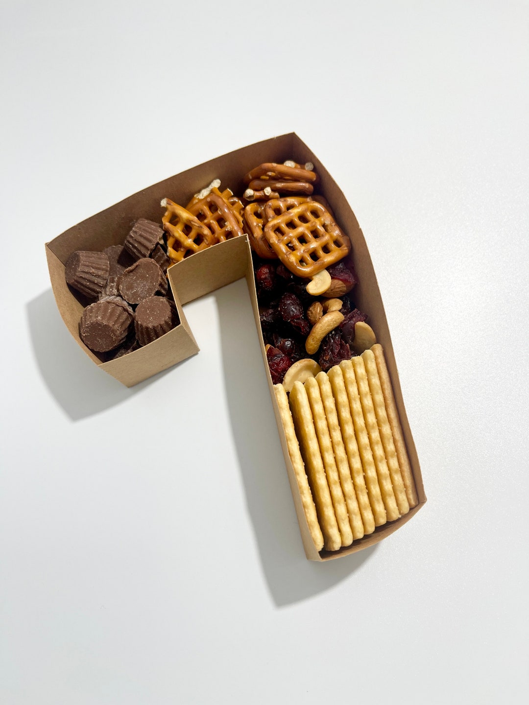 3D Letter & Number Box 6 In. 3D Charcuterie Display 3D Snack Box ...