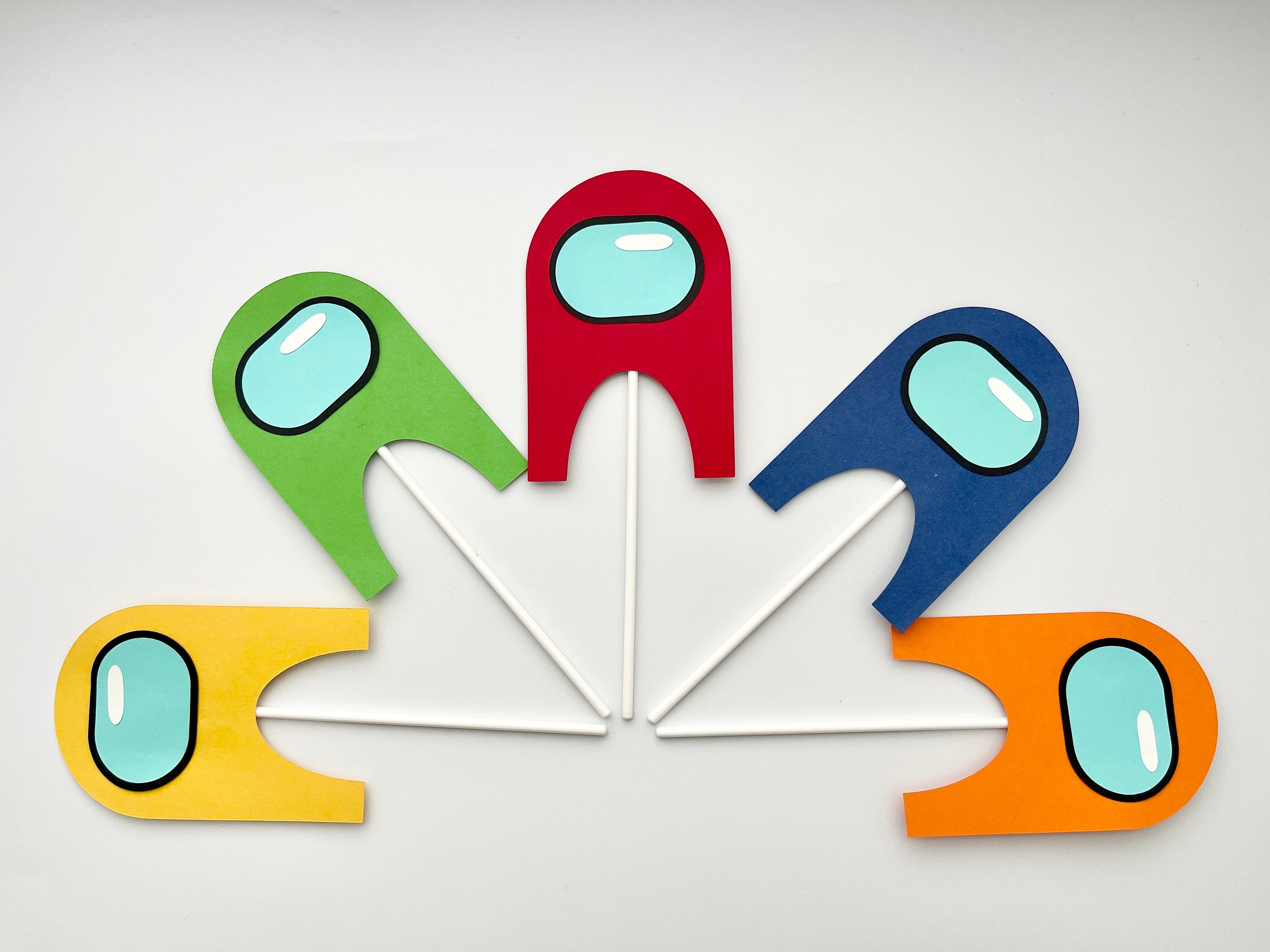 Game Character Cake Topper Set Custom Kids Party Decor Gamer Theme ...