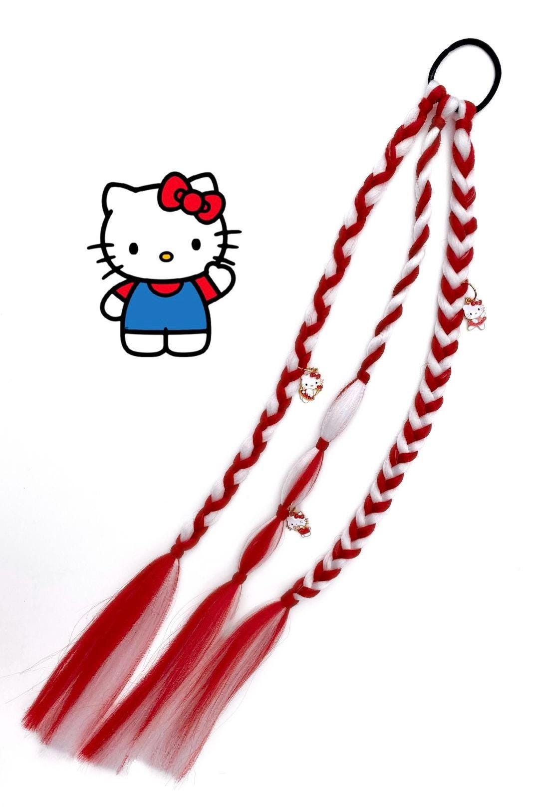 HELLO KITTY Mini Reusable Tie-in Braid - Etsy