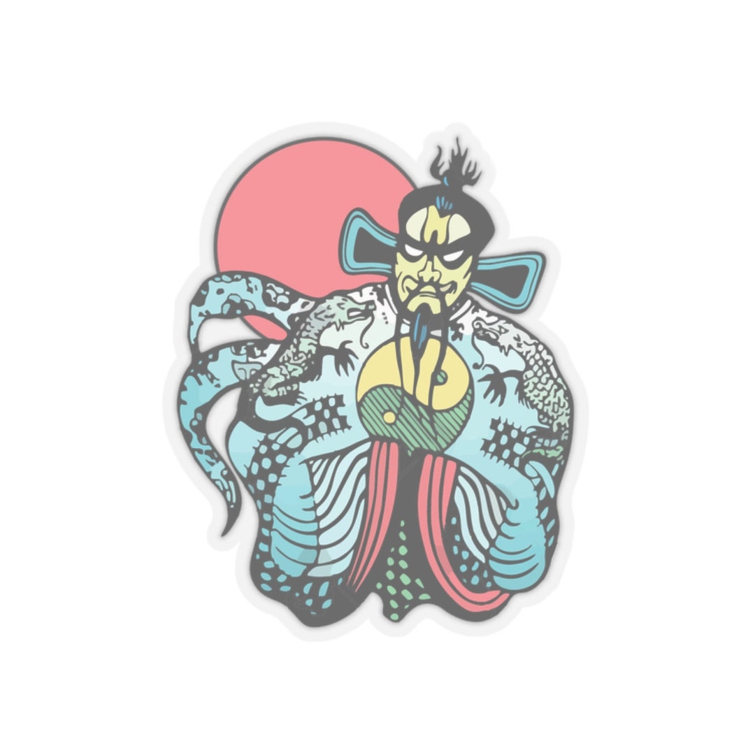 Fu Manchu Sticker - Etsy