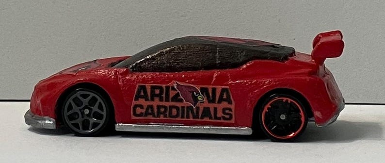 Custom Hot Wheels: Arizona Cardinals! - Etsy
