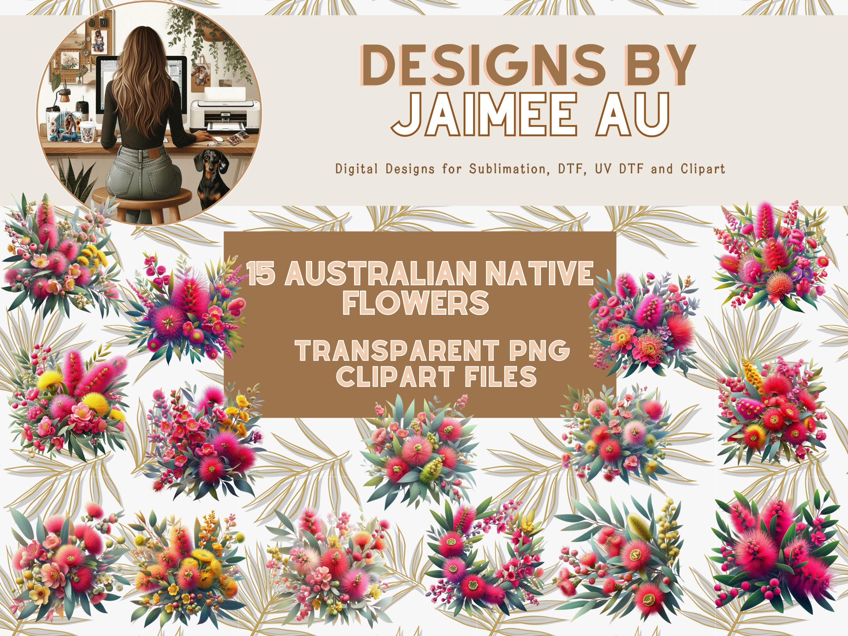 15 Australian Native Flower Digital Png Transparent Clipart Image ...