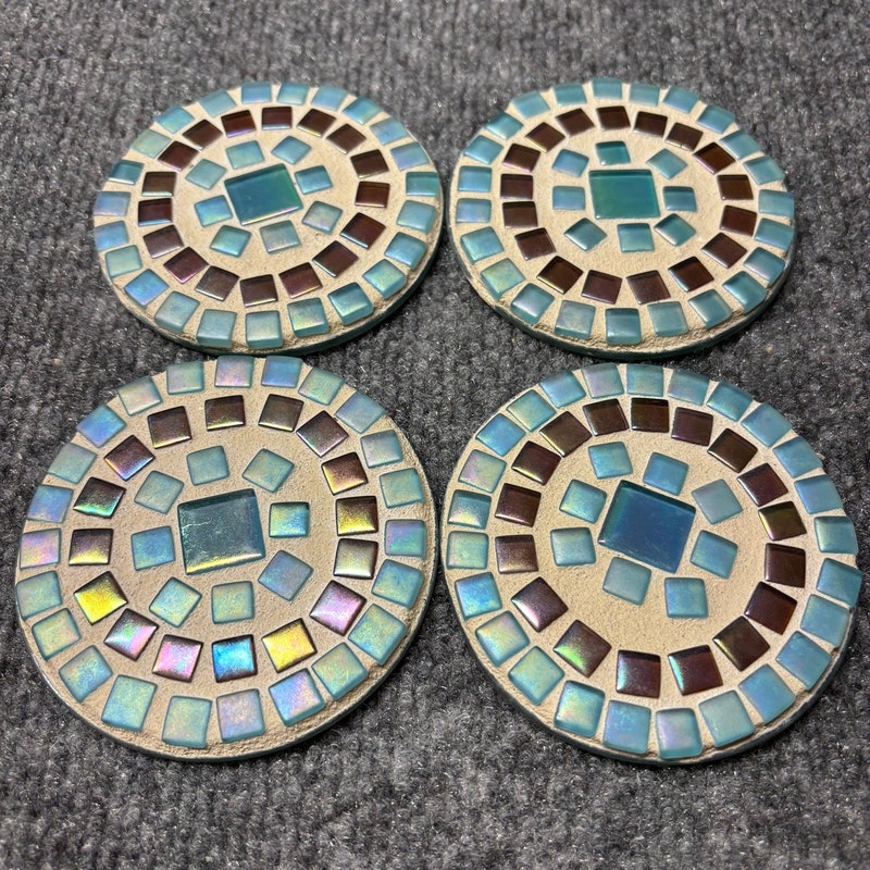 Mosaic Coaster - Etsy
