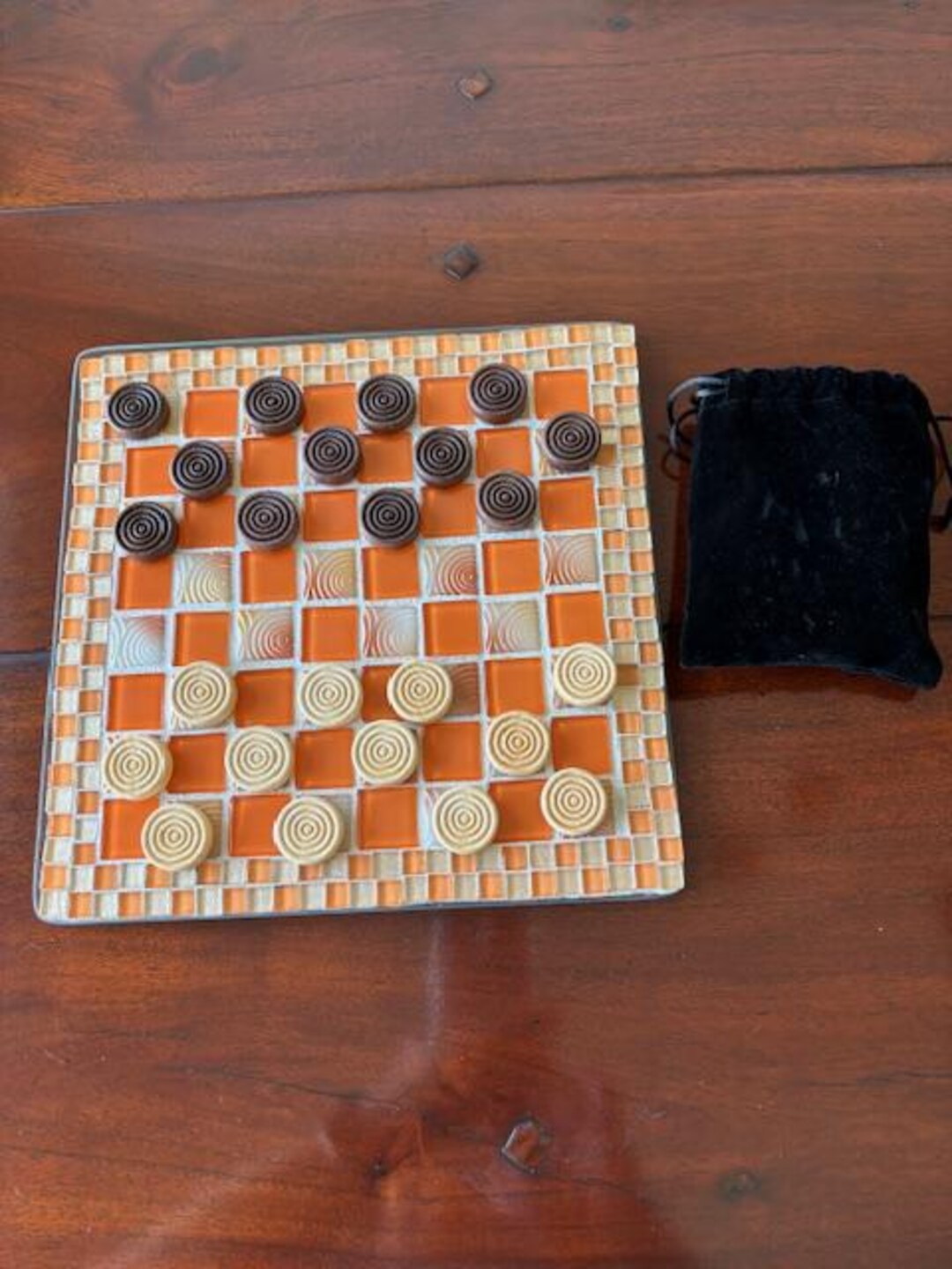Fun and Games Checkerboard With Checkers - Etsy