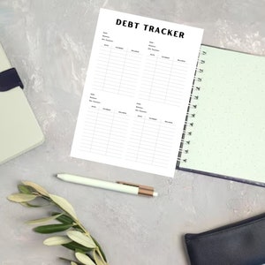 Debt Payment Tracker Printable , Debt Tracker Printable, Debt Snowball ...