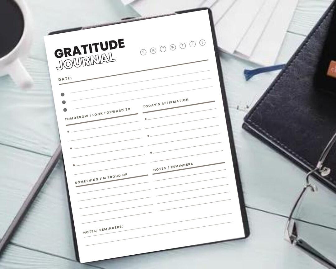 Digital Gratitude Journal, Daily Mindfulness Journal, Goodnotes Digital ...