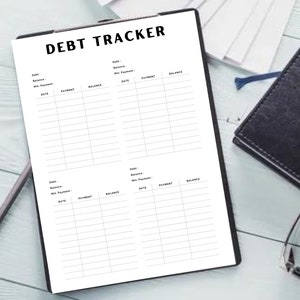 Debt Payment Tracker Printable , Debt Tracker Printable, Debt Snowball ...
