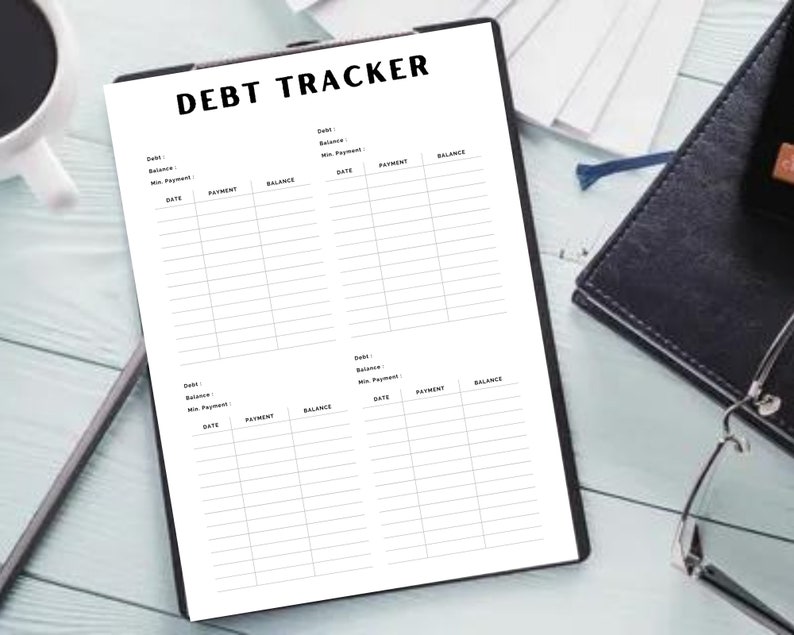 Debt Payment Tracker Printable , Debt Tracker Printable, Debt Snowball ...
