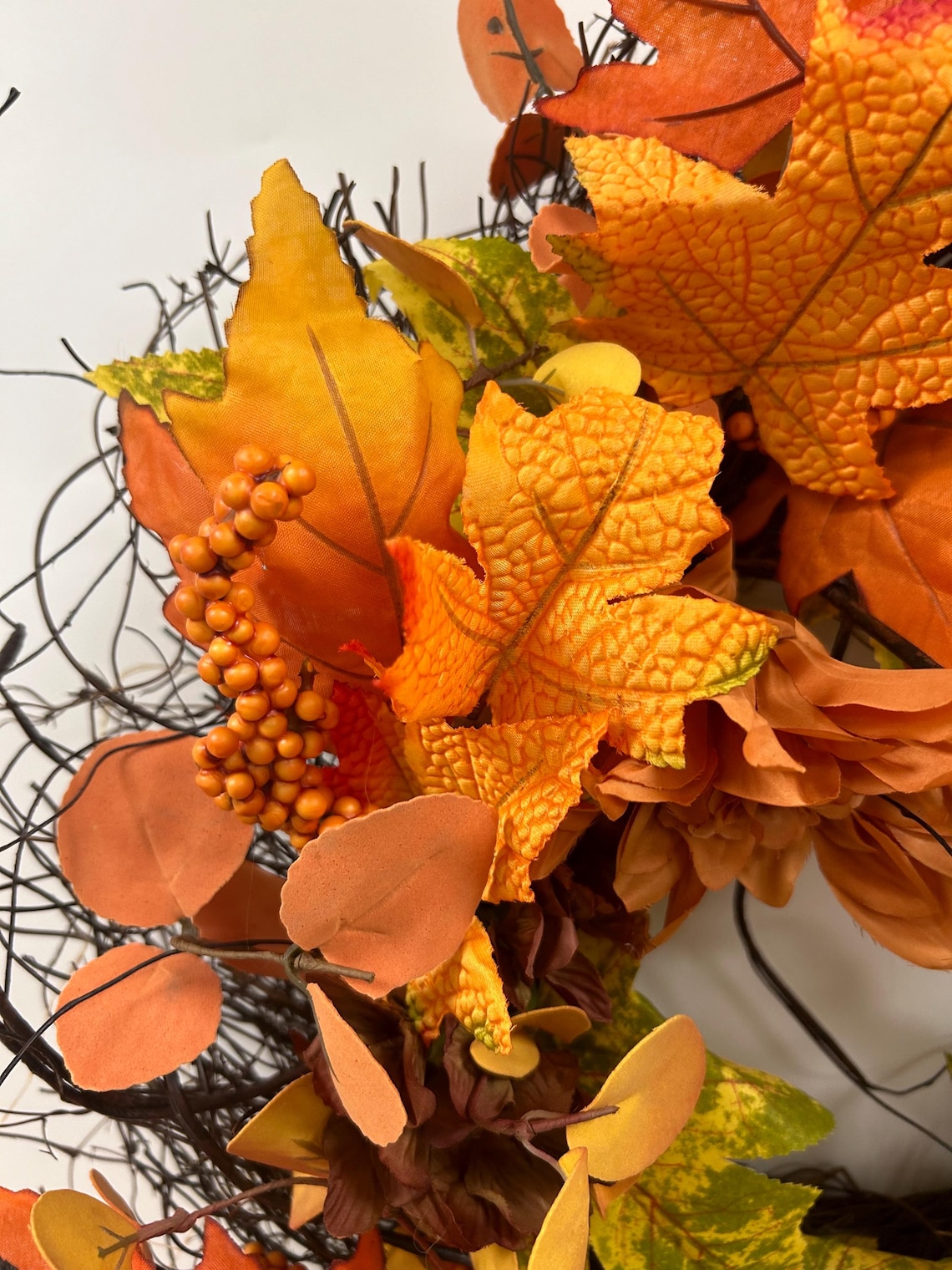 Fall Harvest Wreath Fall Front Door Decor Handmade Seasonal Wreath GIFT ...