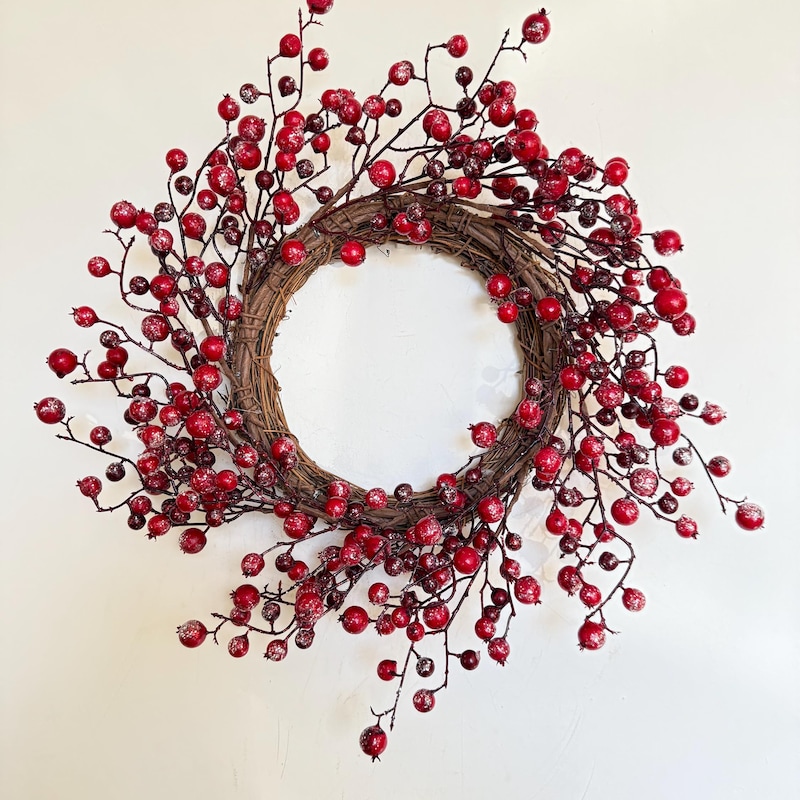Red Berry Wreath - Etsy