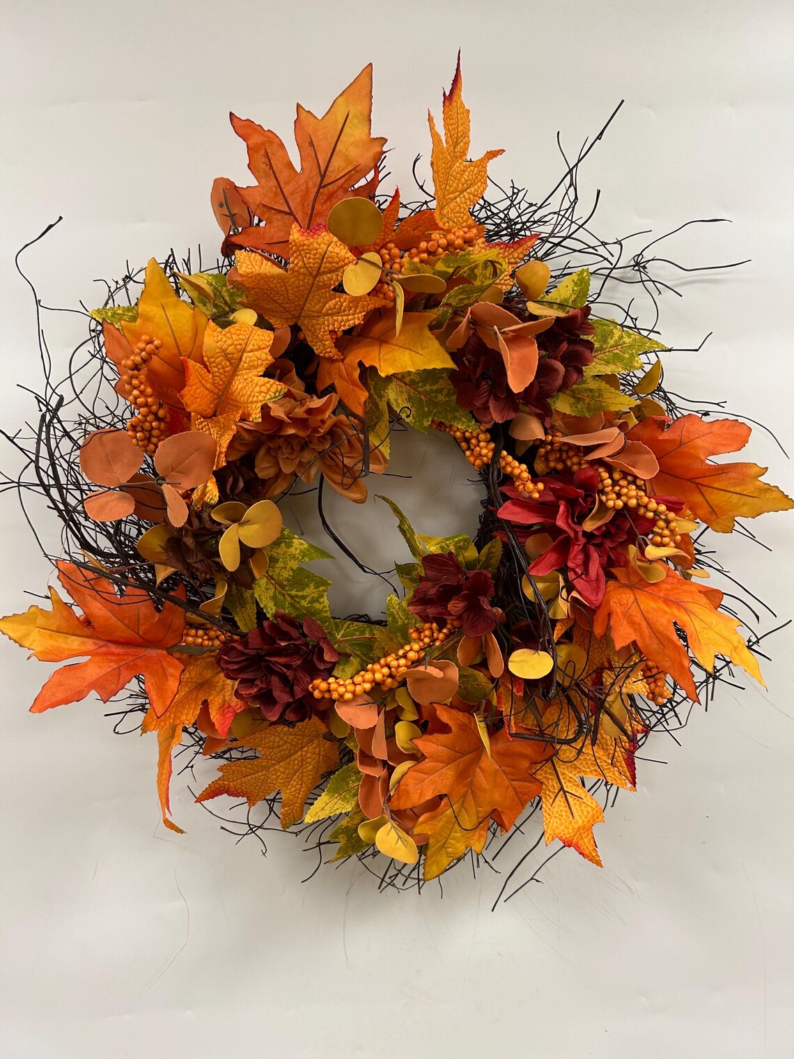 Fall Harvest Wreath Fall Front Door Decor Handmade Seasonal Wreath GIFT ...