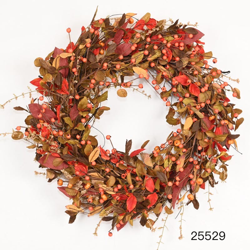 24 Berry Fall Wreath - Etsy UK