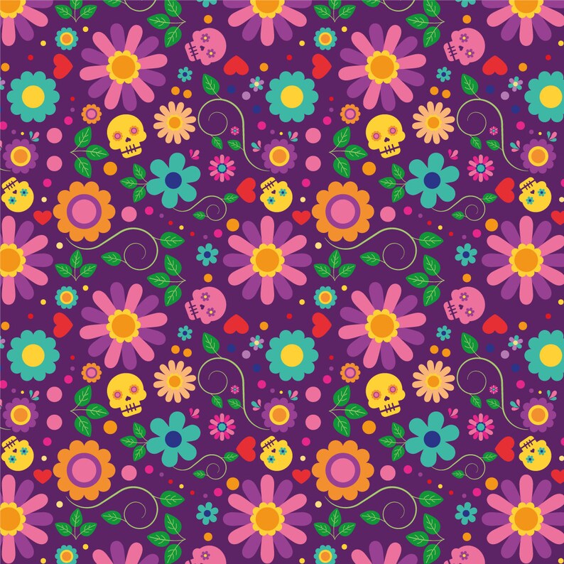 Mexican Digital Paper, Seamless Pattern - Etsy