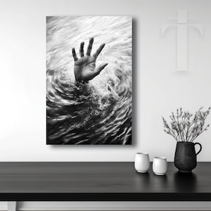 Lord Save Me Charcoal Art Print, Christian Wall Decor (digital Download ...