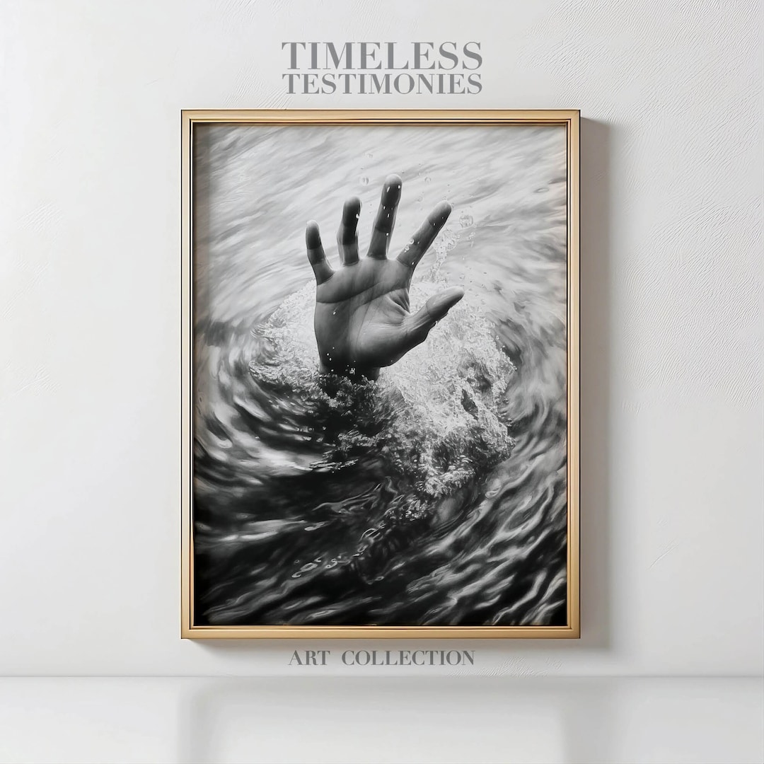 Lord, Save Me! | PRINTABLE Digital Download | Charcoal Art Print ...