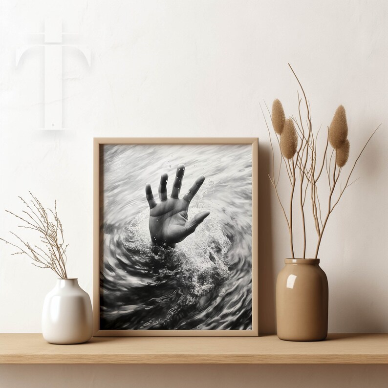 Lord Save Me Charcoal Art Print, Christian Wall Decor (digital Download ...