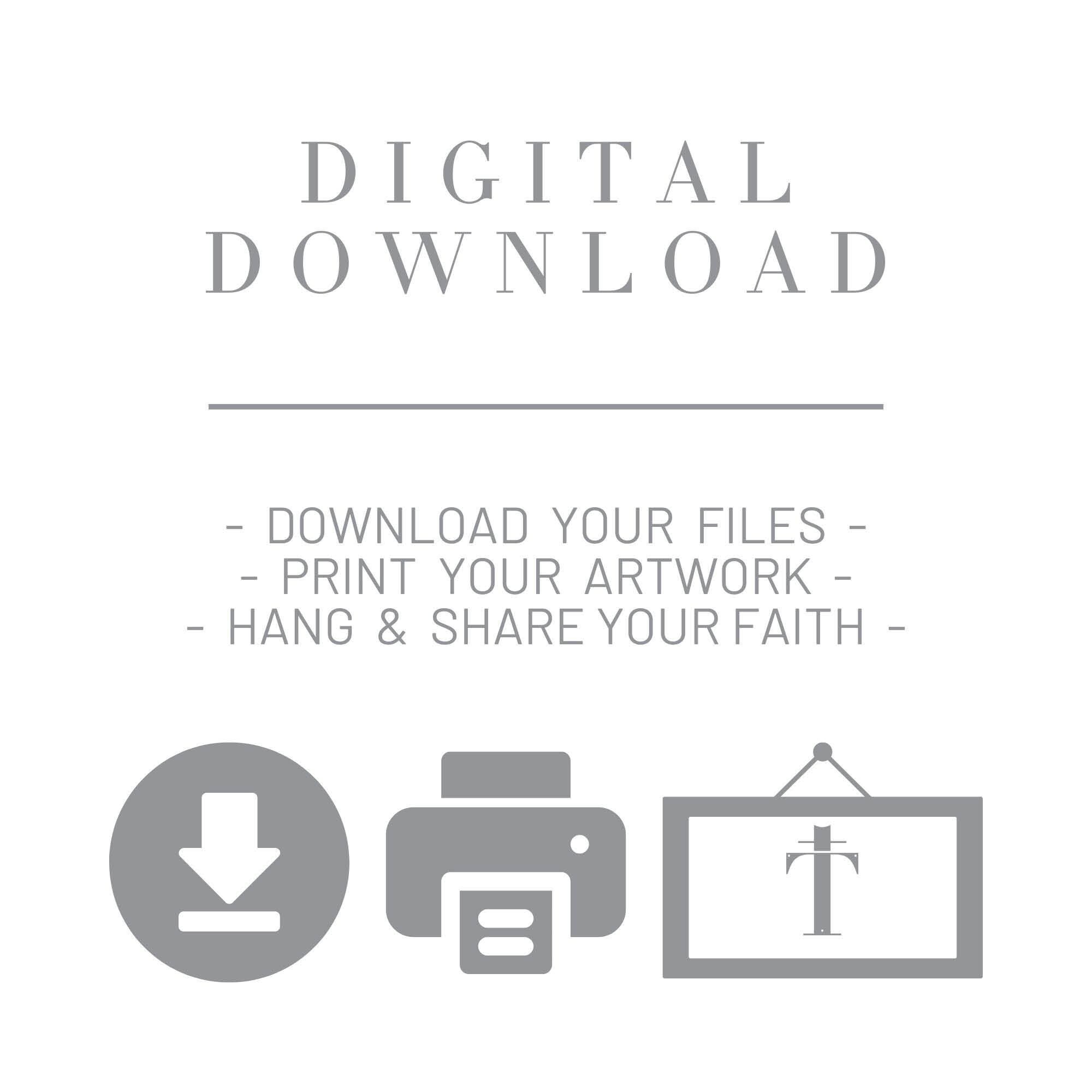 Jesus Walks on Water | PRINTABLE Digital Download | Charcoal Art Print ...