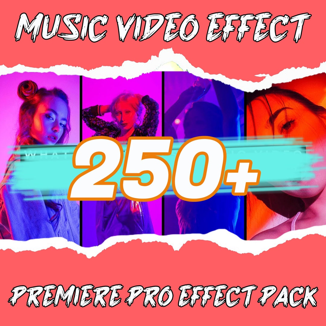 250 Music Video Effects Premiere Pro Presets Pack Premium Transitions ...