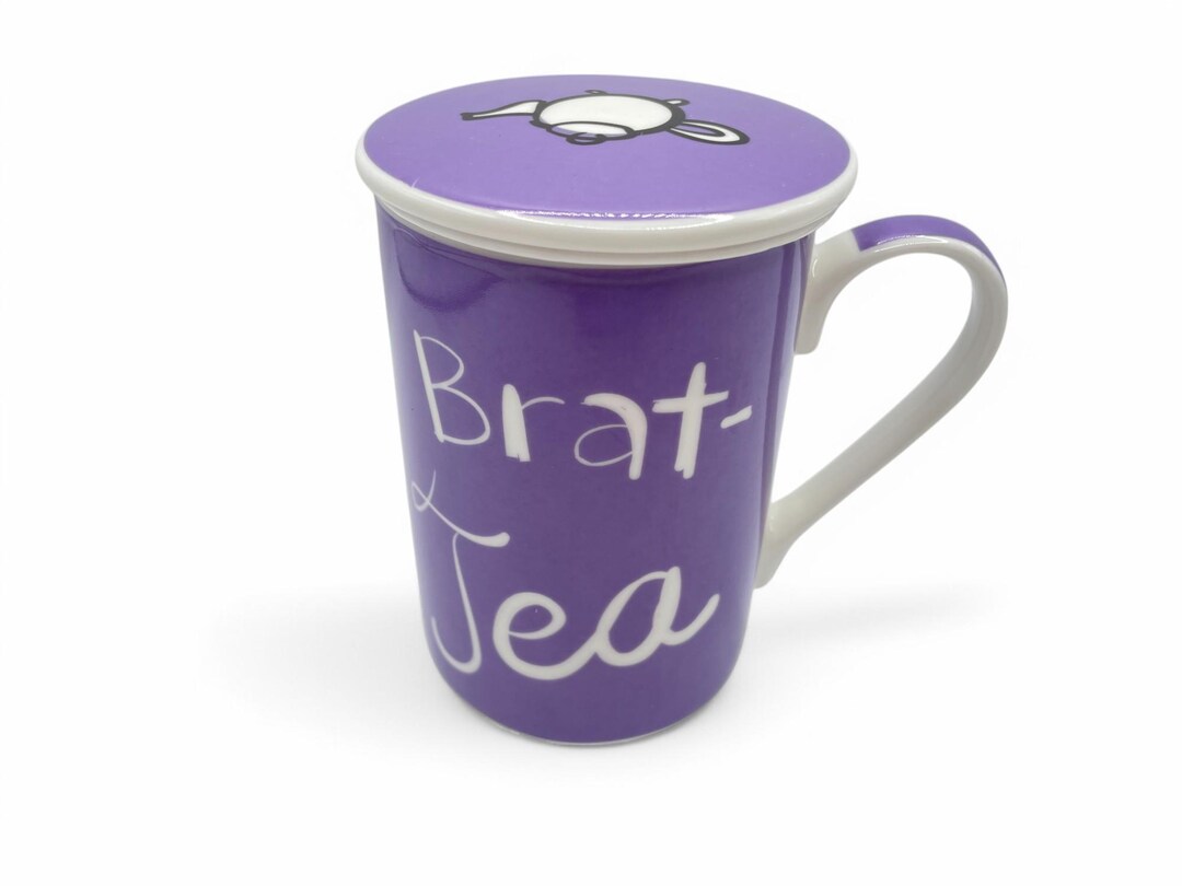 Vintage Wendy Hancock Brat-tea Purple Steeping Mug With Strainer and ...