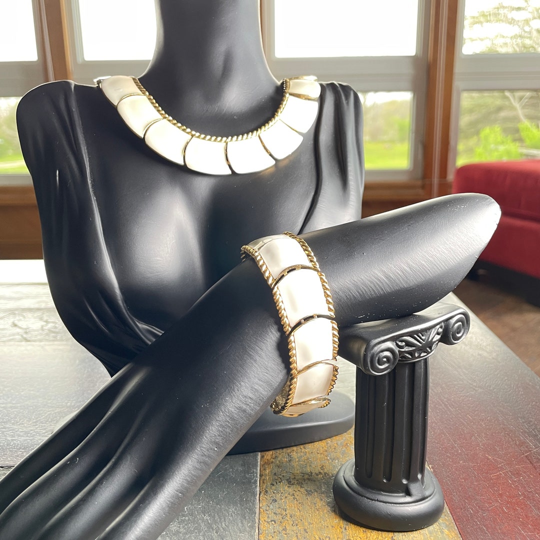 Vintage Butler Fifth Avenue Collection Enamel Necklace and Bracelet ...