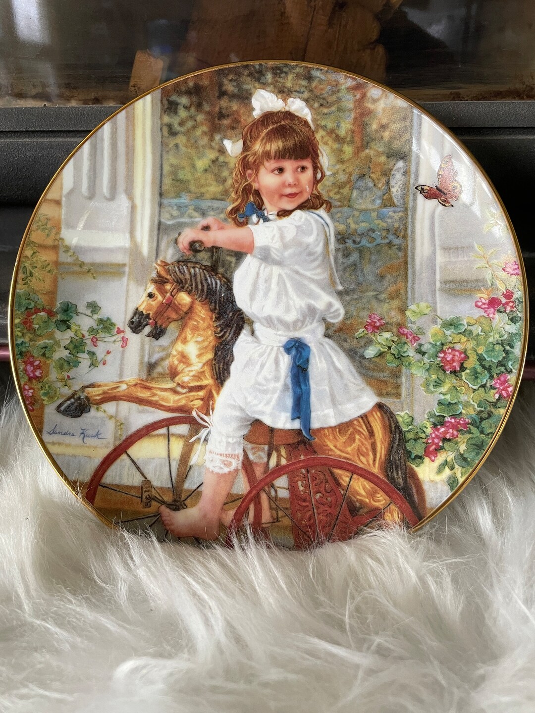 Vintage Reco Collectible Numbered Plate "me and My Pony" by Sandra Kuck ...