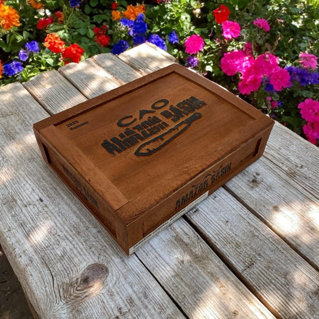 Cao Amazon Basin 2025 Empty Wooden Cigar Box 8.75x7x2.25 - Etsy