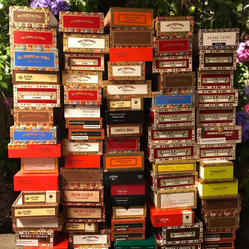 Lot of 15 Empty Cigar Boxes - Etsy Australia