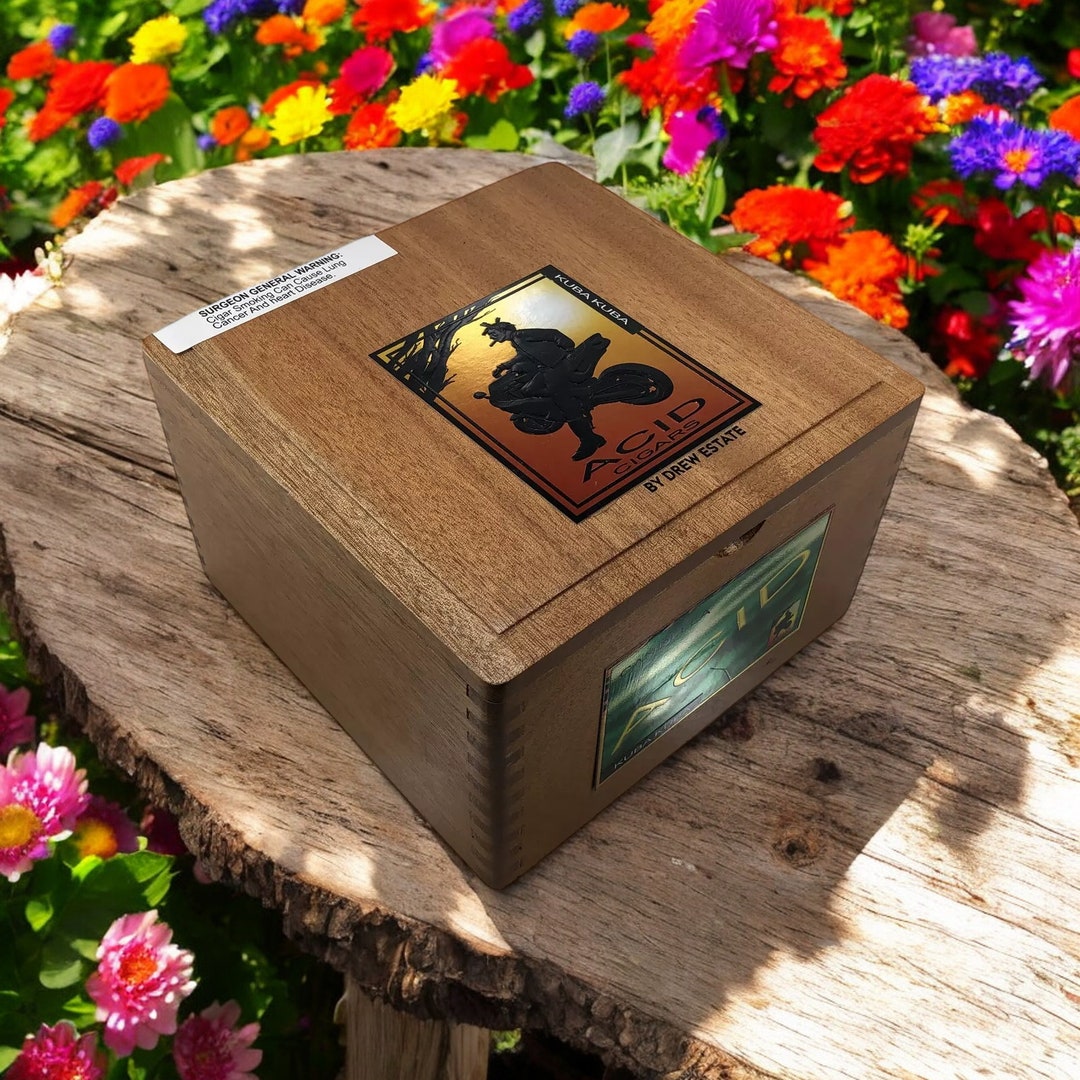 Acid Kuba Kuba Green Empty Wooden Cigar Box 7.25x7.25x4.5 - Etsy