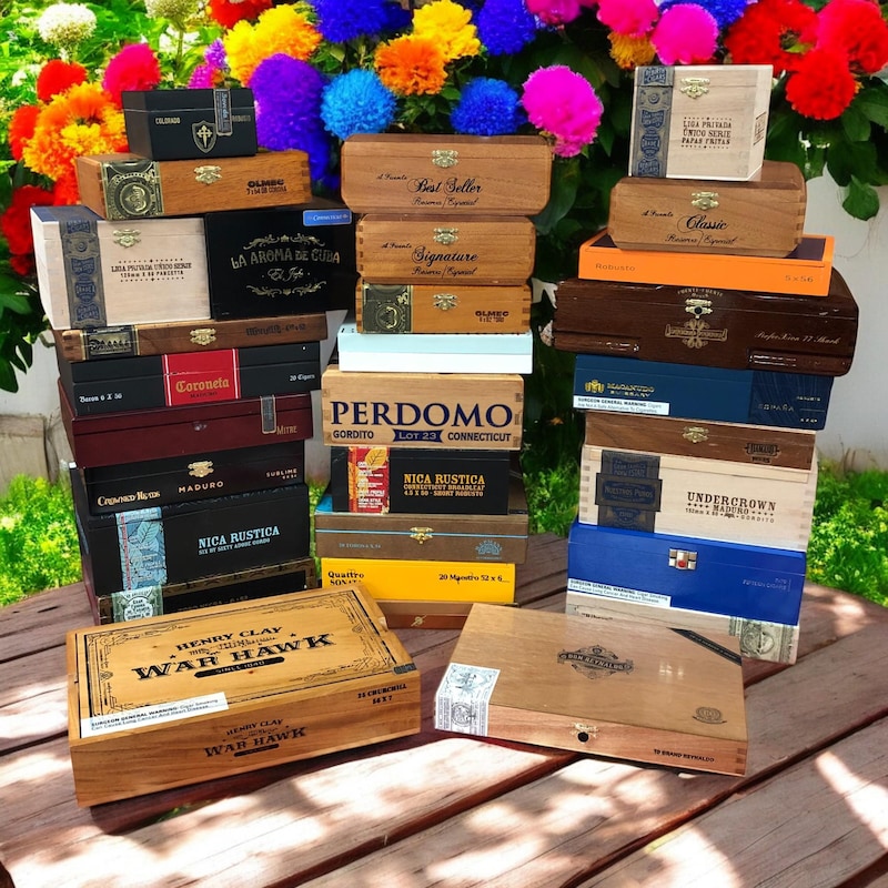 Wooden Empty Boxes Lot - Etsy