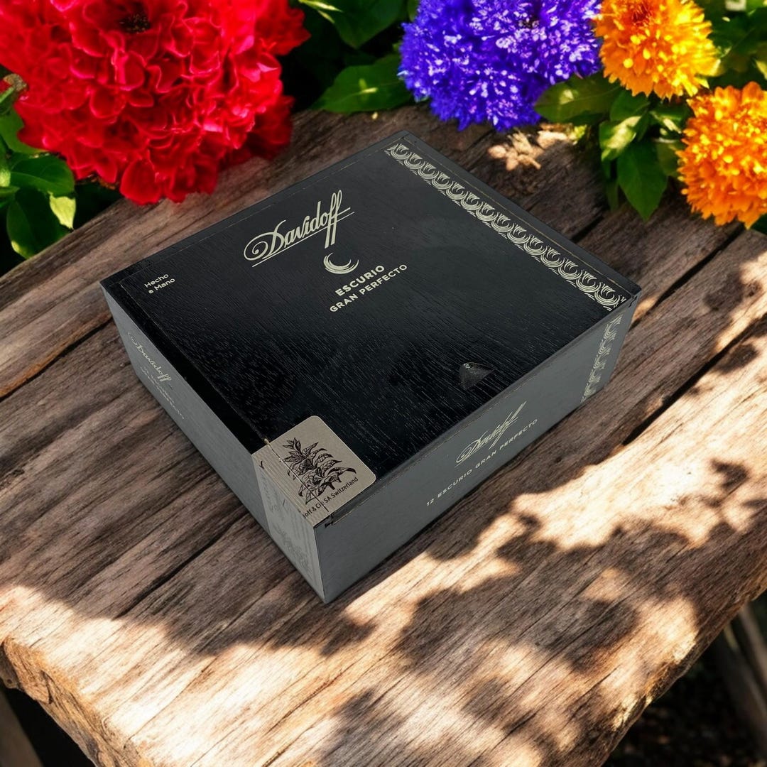 Davidoff Escurio Gran Perfecto Empty Wooden Cigar Box 6.5x5.75x2.5 - Etsy