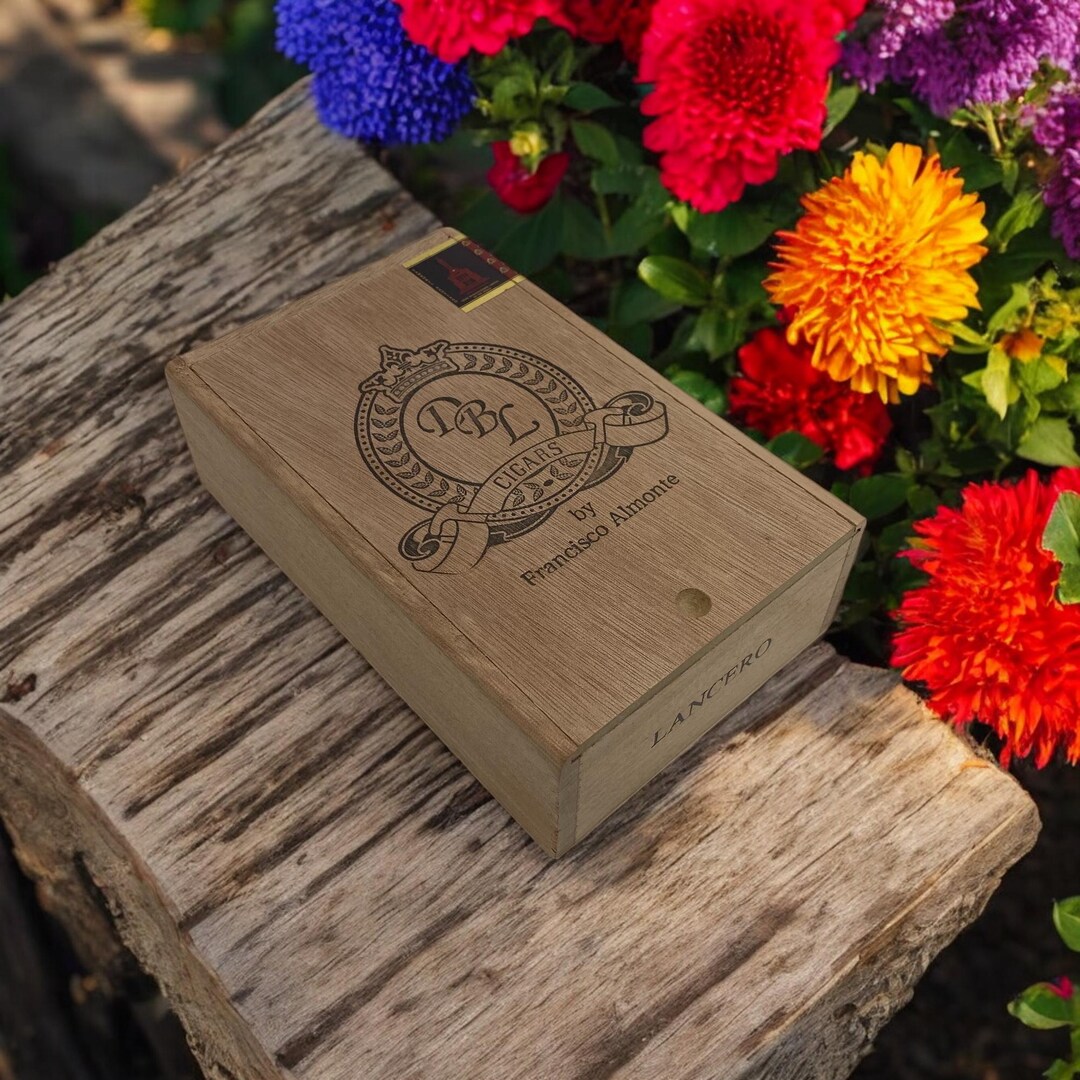 DBL Lancero Empty Wooden Cigar Box 4.75x7.5x2.25 - Etsy