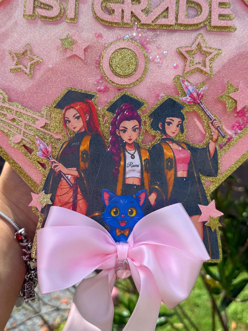 Custom Graduation Cap Topper – K-pop Demon Hunters Grad Decoration ...