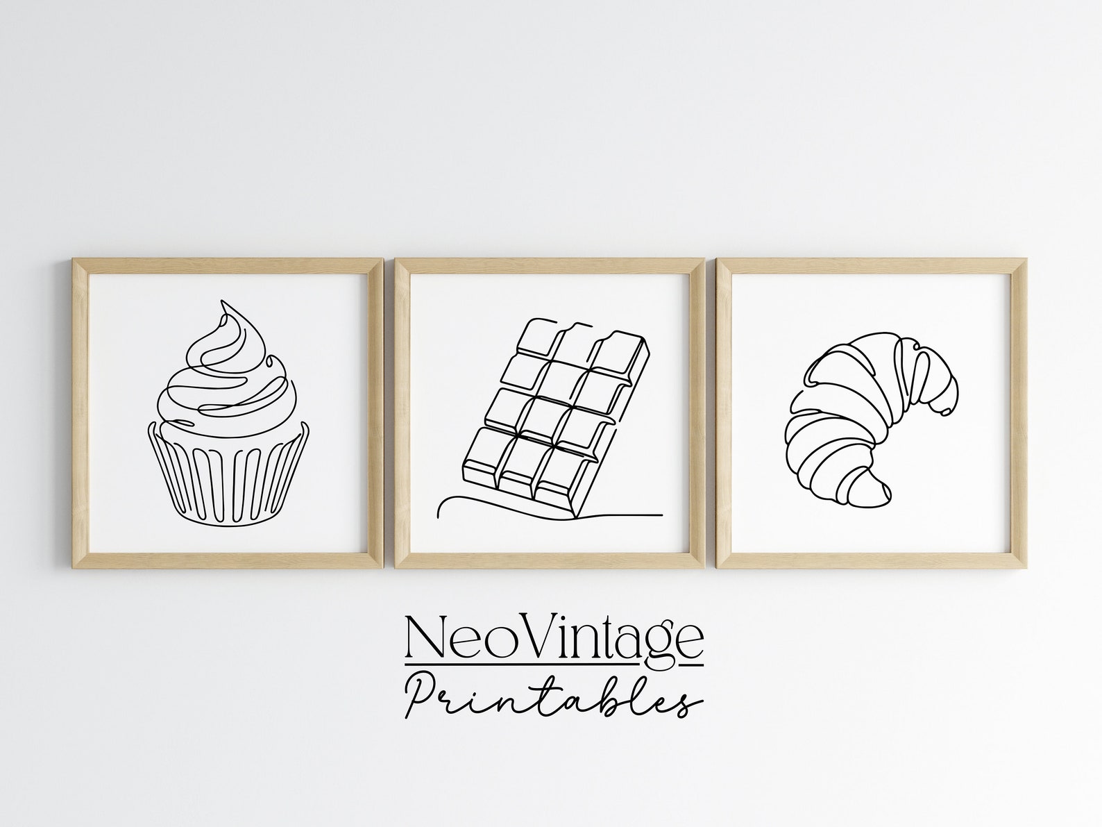 Choco Luxe Chocolate Bar Line Drawing Gourmet Wall Art Chocolate Lover ...