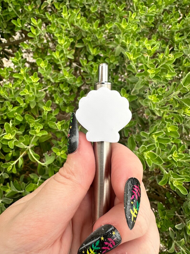 3D Printed Seashell Pen Topper for Customizing Pens DFR & Makerflo Pens ...