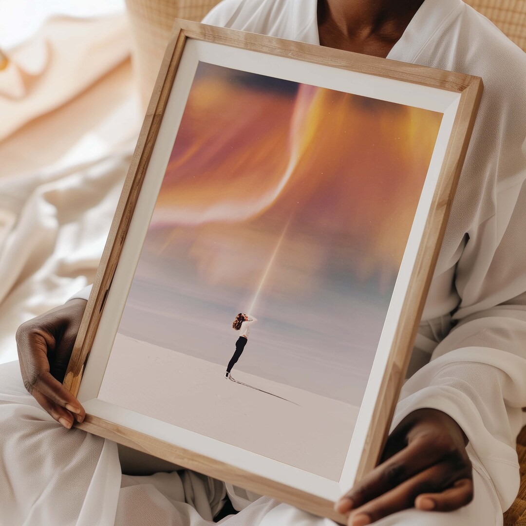 Aurora Spiritual Art Print for Inner Journey Artwork for Yoga Room ...