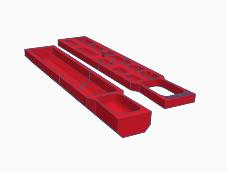 Custom STL File: Milwaukee Packout Low-profile Organizer Center Section ...