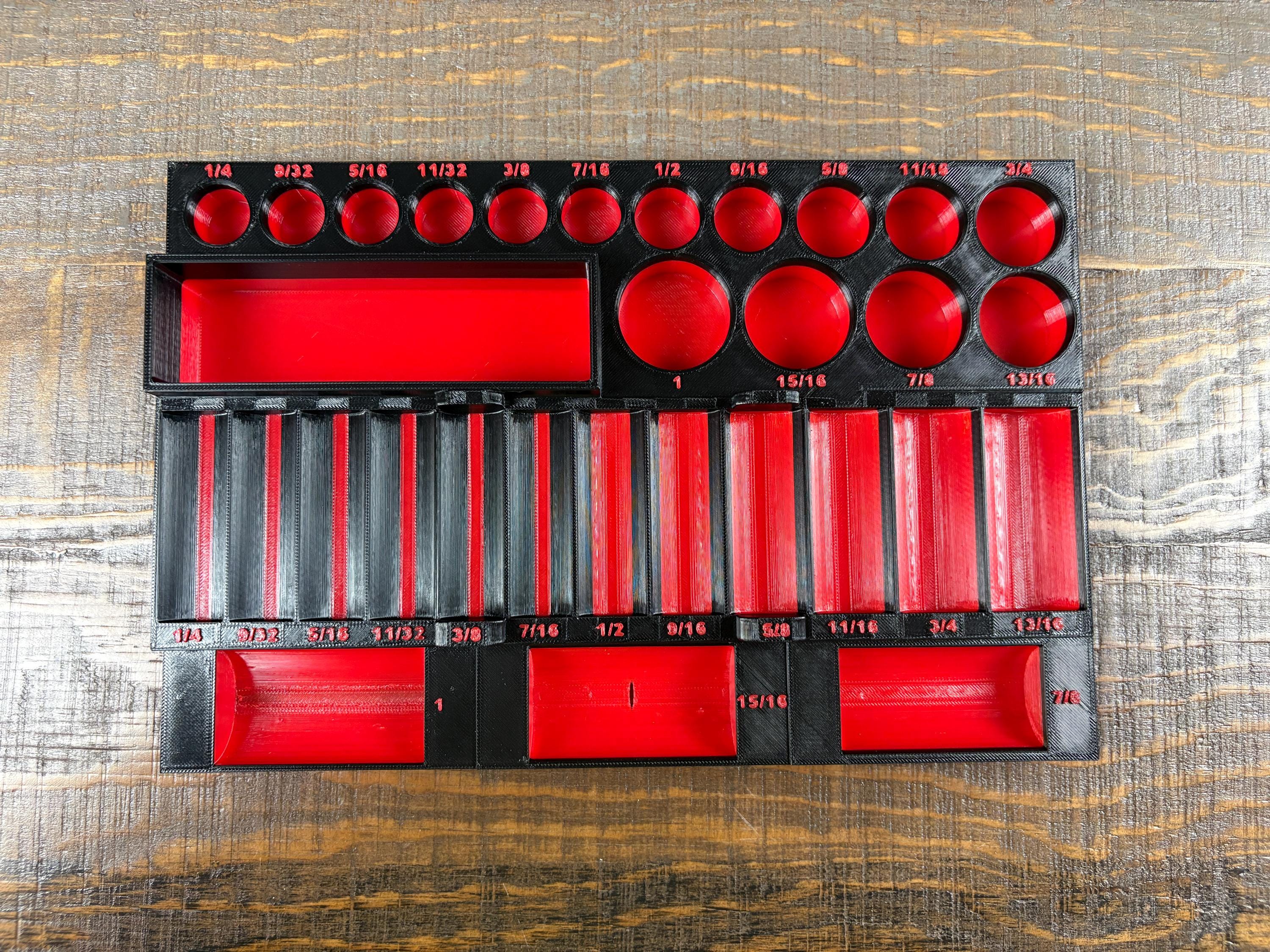 Milwaukee Impact Socket Organizer for Packout Low Profile, 3/8