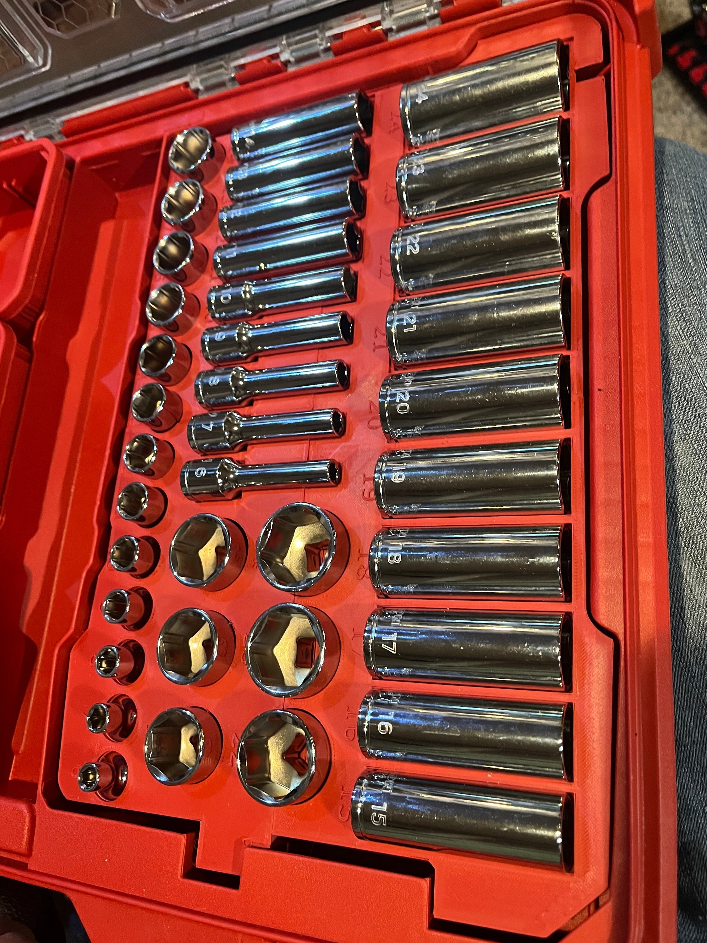 Custom STL File: Milwaukee Packout Low-profile Organizer for Tekton 3/8 ...