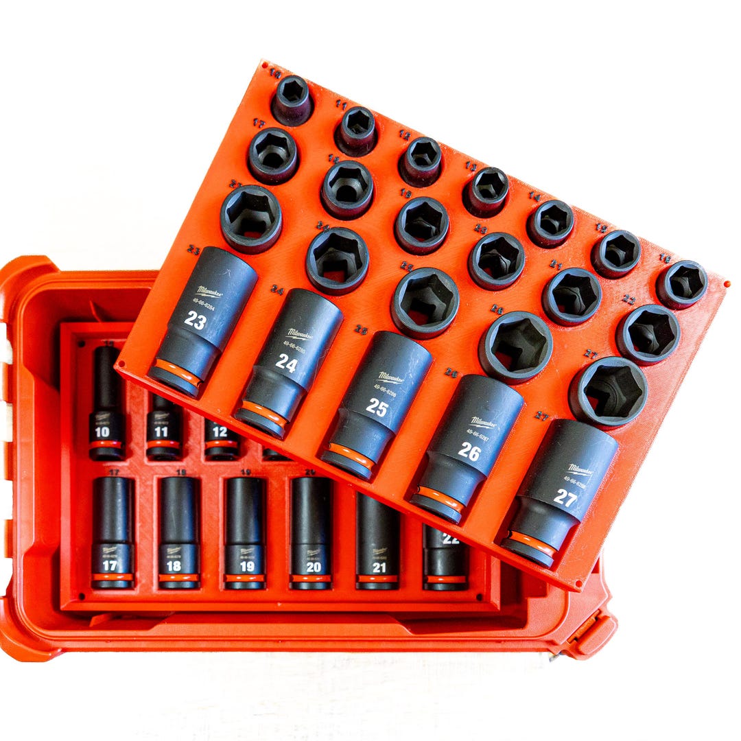 Milwaukee Impact Socket Organizer for Packout, 1/2