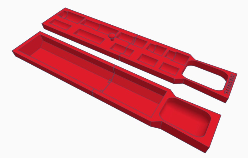 Custom STL File: Milwaukee Packout Low-profile Organizer Center Section ...