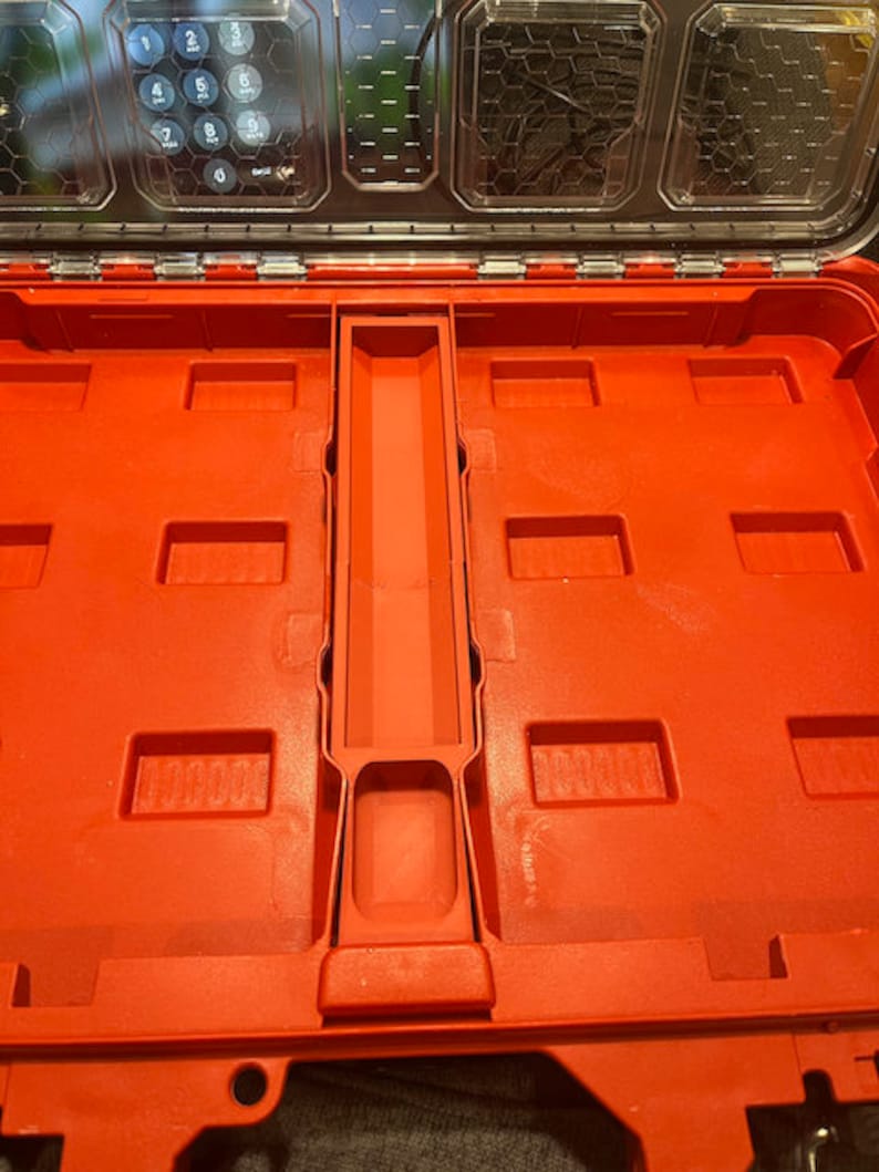 Custom STL File: Milwaukee Packout Low-profile Organizer Center Blank ...